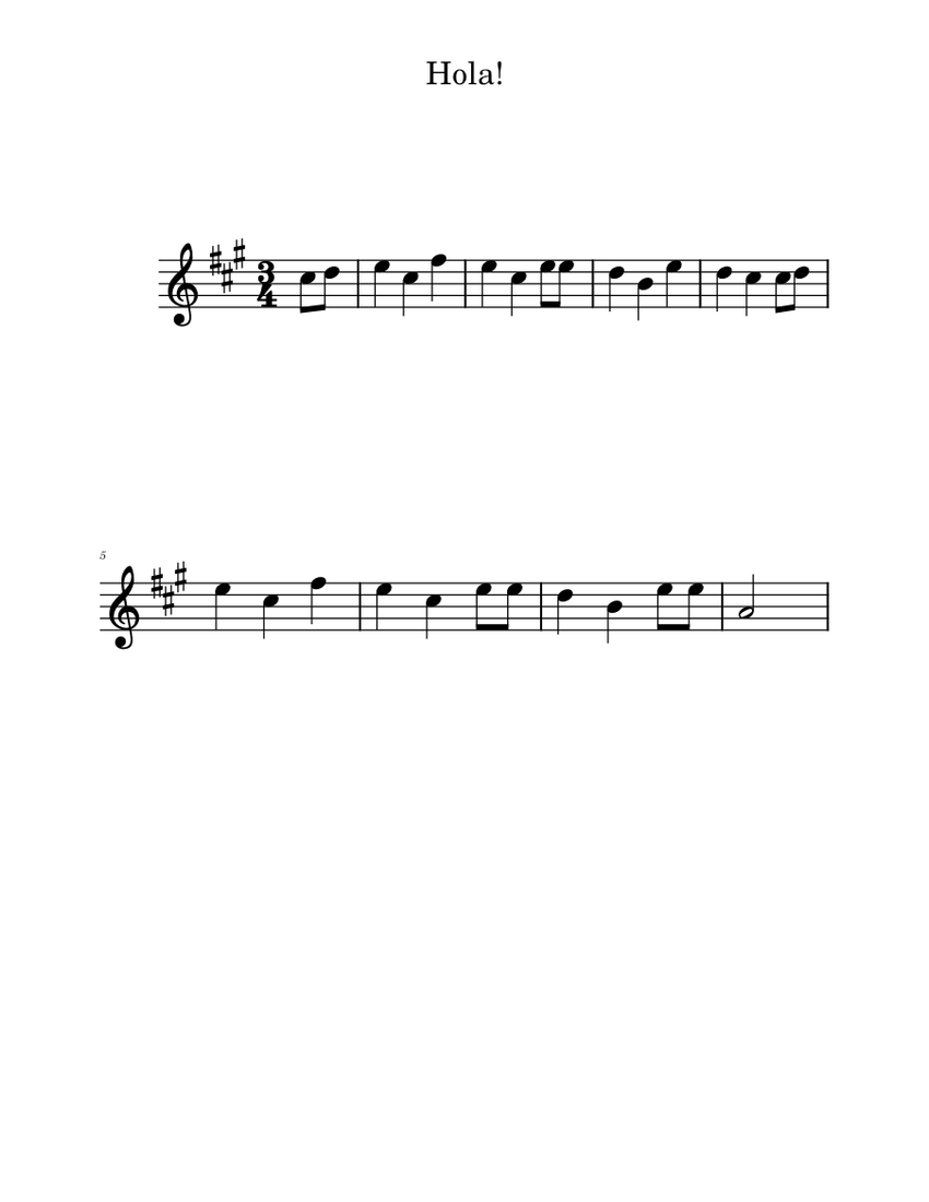 Hola! Sheet music for Piano (Solo) | Musescore.com