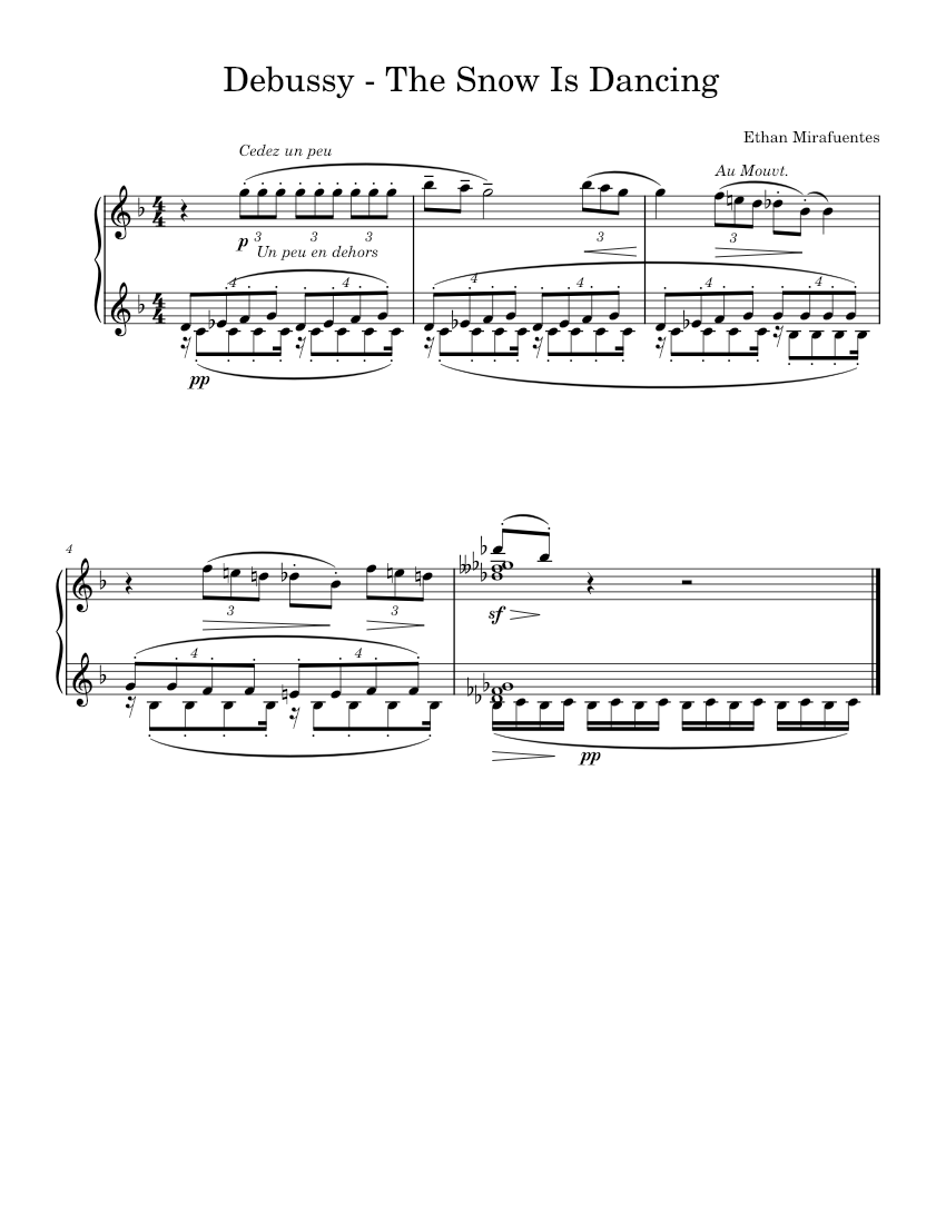 The Snow is Dancing – Claude Debussy Debussy - The Snow Is Dancing ...