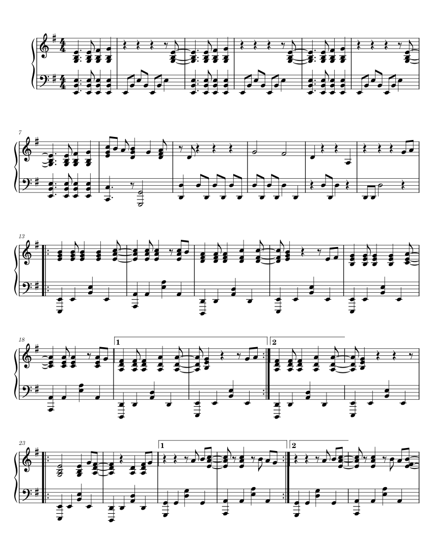 Steel Commanders – Sabaton Sheet music for Piano (Solo) | Musescore.com