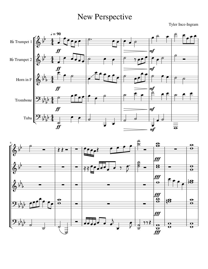 New Perspective Sheet music for Trombone, Tuba, Trumpet in b-flat ...