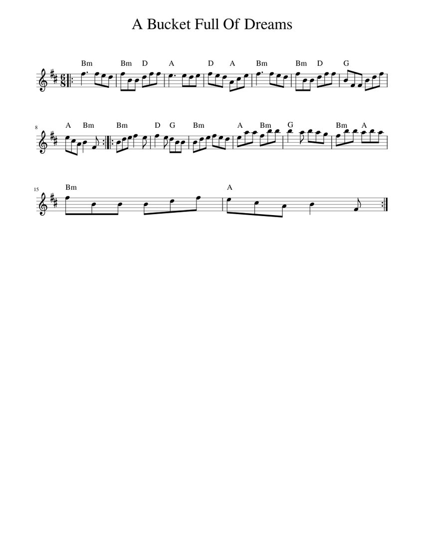 A Bucket Full Of Dreams Sheet music for Piano (Solo) Easy | Musescore.com