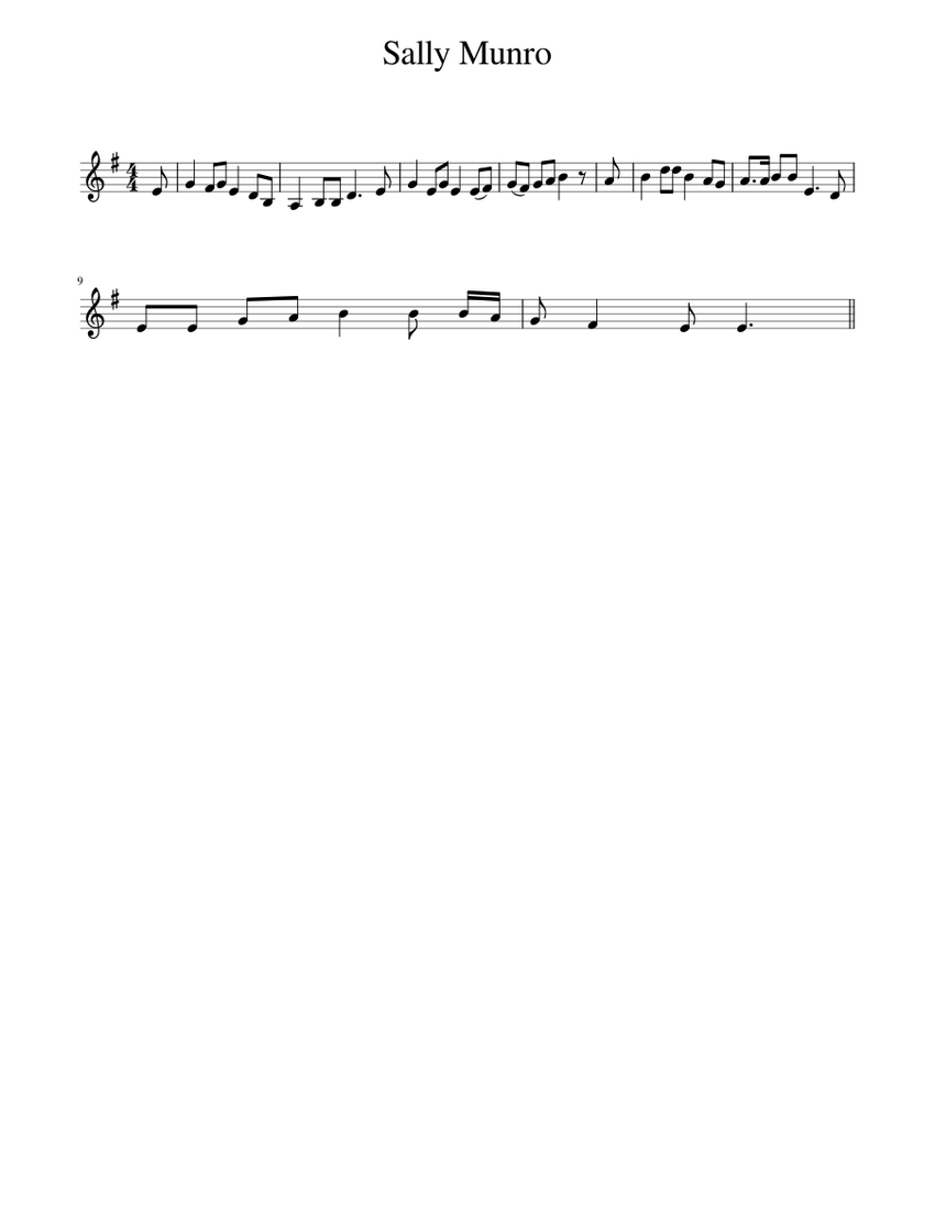 Sally Munro Sheet music for Piano (Solo) Easy | Musescore.com