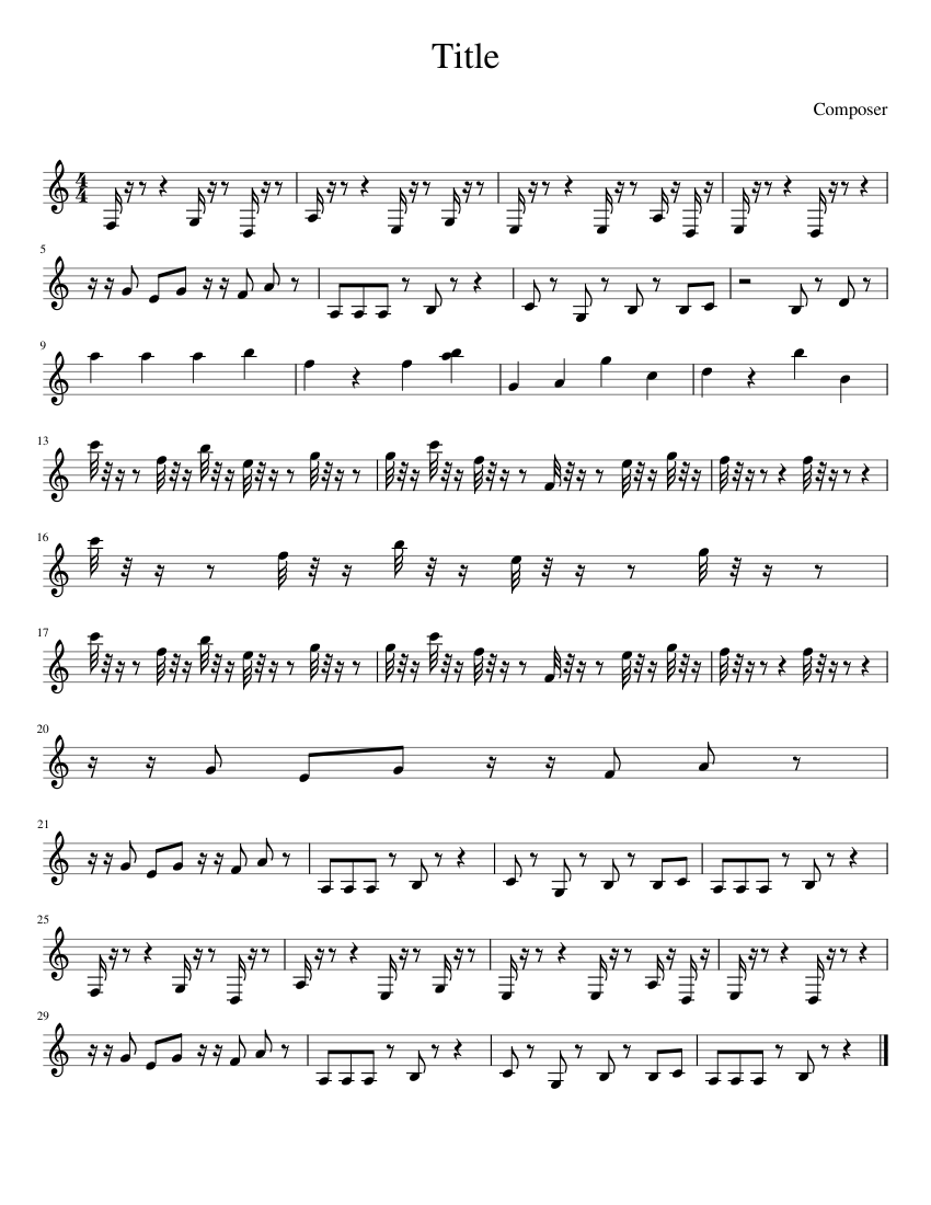 Dj Vamp Rusty Notes Sheet music for Piano (Solo) | Musescore.com