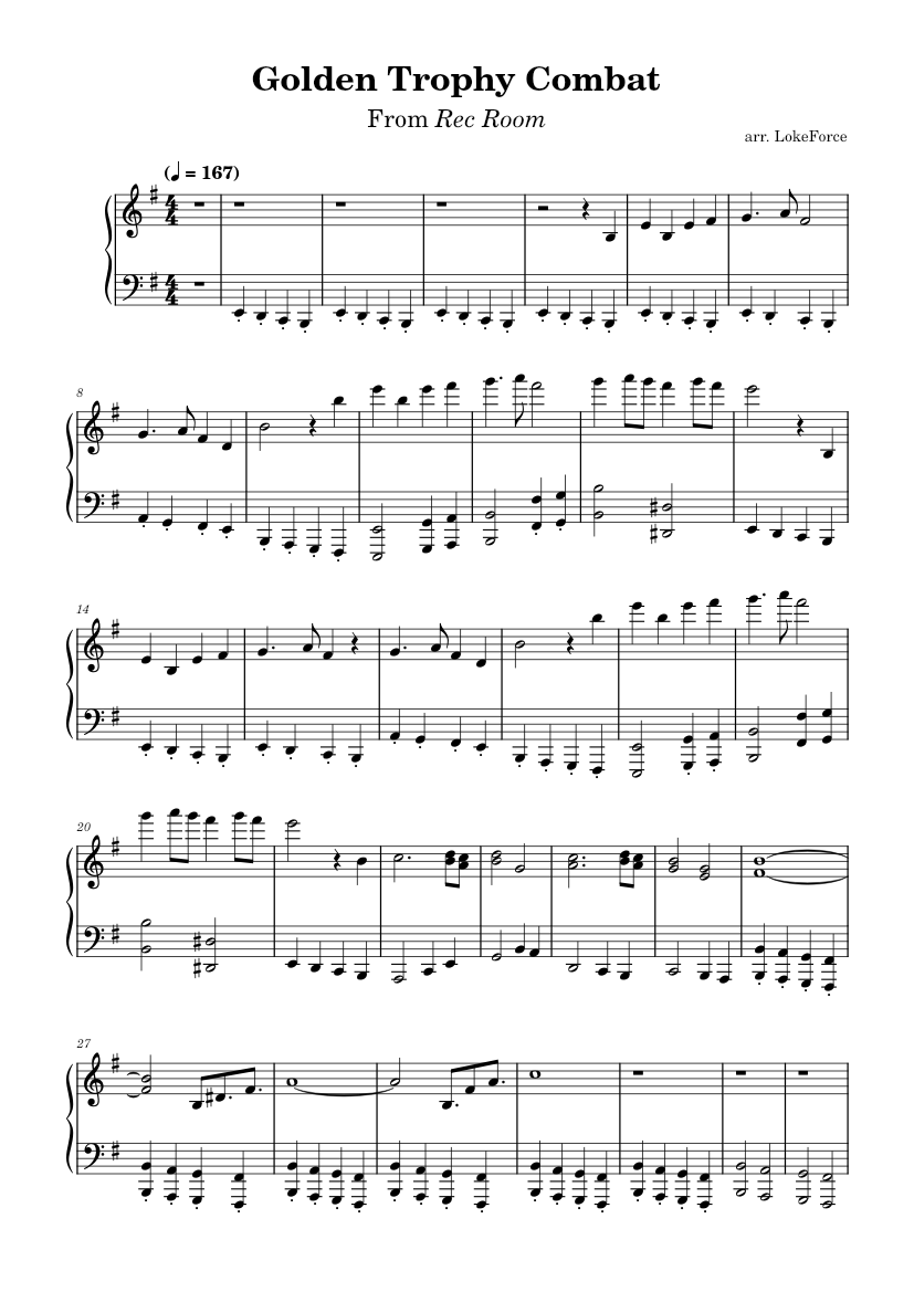 Golden Trophy Combat – Gribbly Golden Trophy Combat – Rec Room Sheet ...