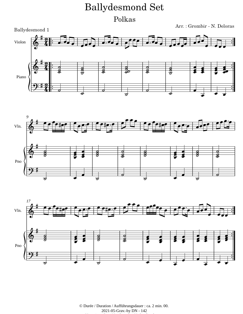The ballydesmond polka – Misc Traditional ballydesmond polka Sheet ...