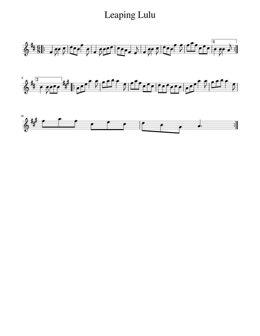 Leaping Lulu Sheet music for Piano (Solo) Easy | Musescore.com