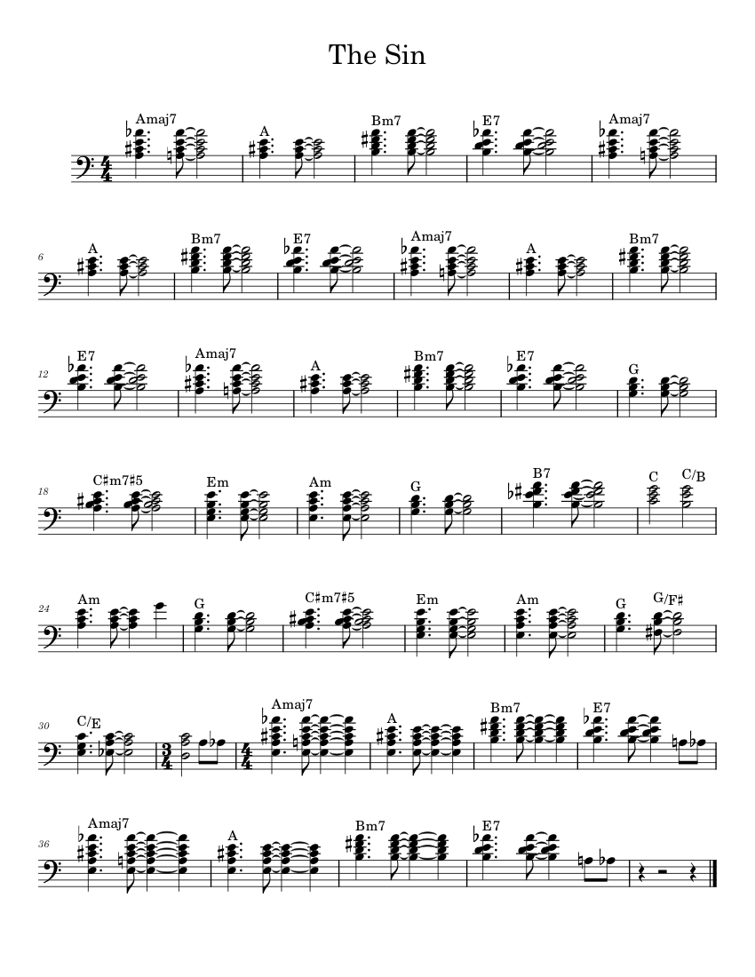 The Sin Sheet music for Piano (Solo) | Musescore.com