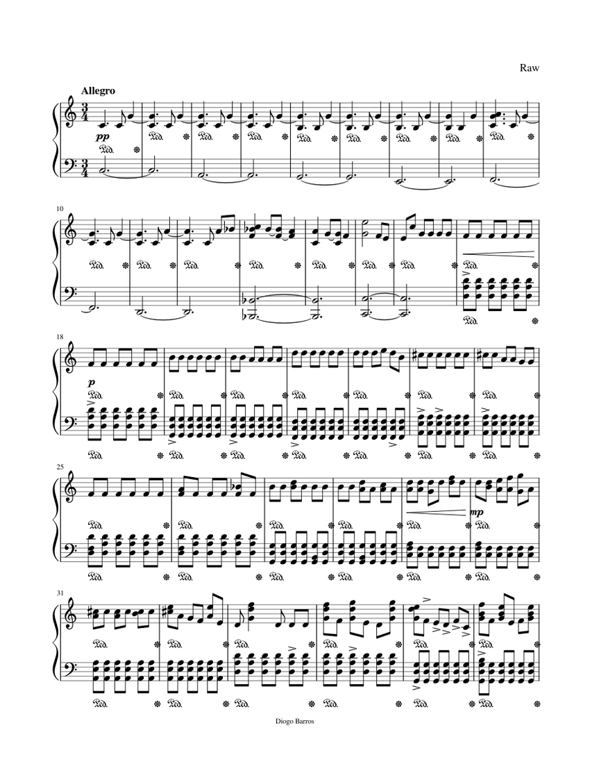 arpeggio Sheet music for Piano (Solo) | Musescore.com