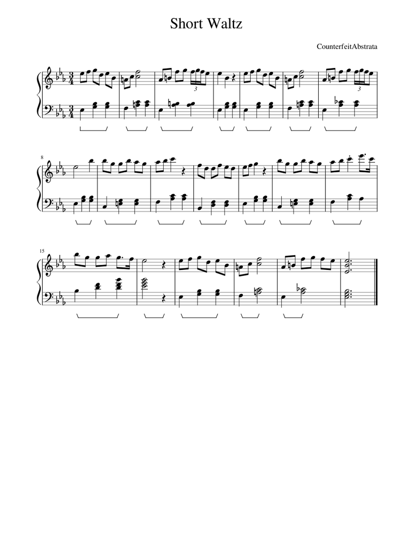 Small Waltz Sheet music for Piano (Solo) Easy | Musescore.com