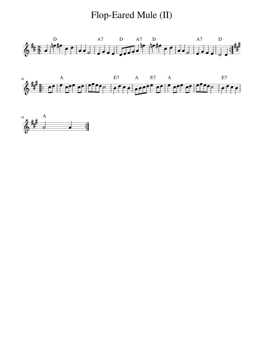 Flop-Eared Mule (II) Sheet music for Piano (Solo) | Musescore.com