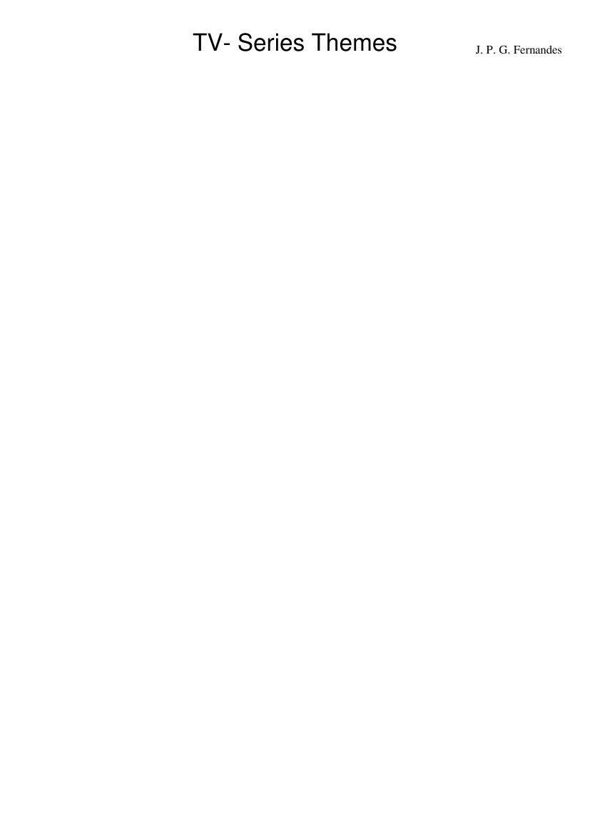 TV- Series Themes Sheet music for Piano, Trombone, Euphonium, Tuba ...