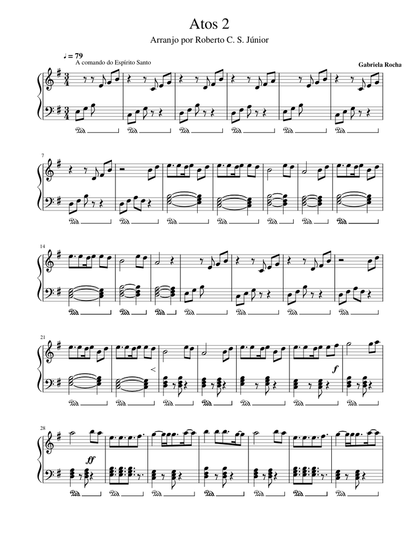 Atos 2 Sheet music for Piano (Solo) | Musescore.com