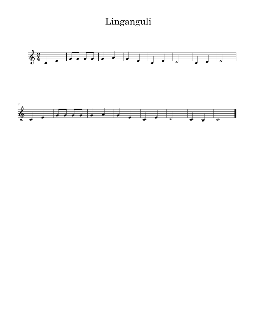 Linganguli Sheet Music for Piano (Solo) Easy | MuseScore.com