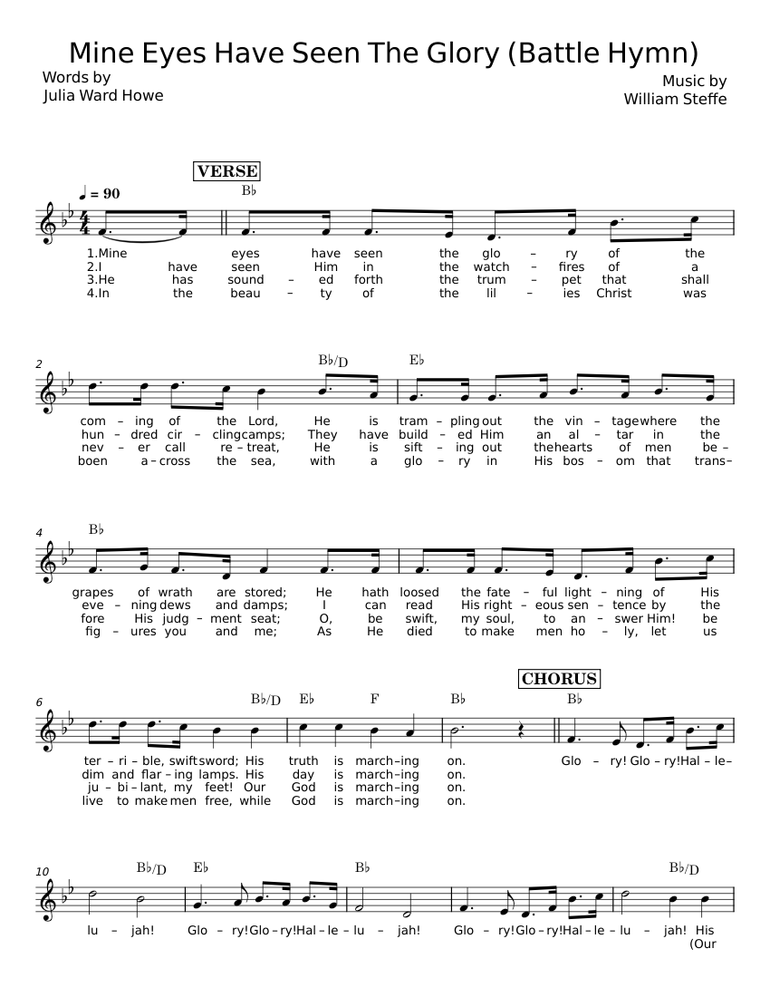 Mine Eyes Have Seen The Glory - John Brown’s Body possibly by John ...