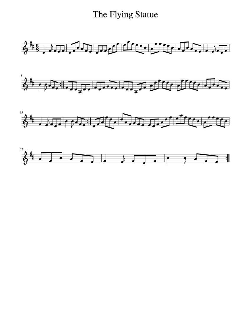 The Flying Statue Sheet music for Piano (Solo) Easy | Musescore.com