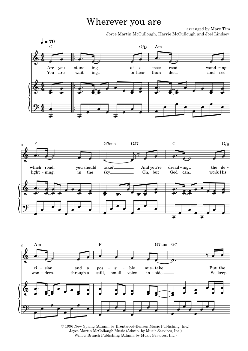 Wherever you are – Joyce Martin McCullough, Harrie McCullough and Joel ...