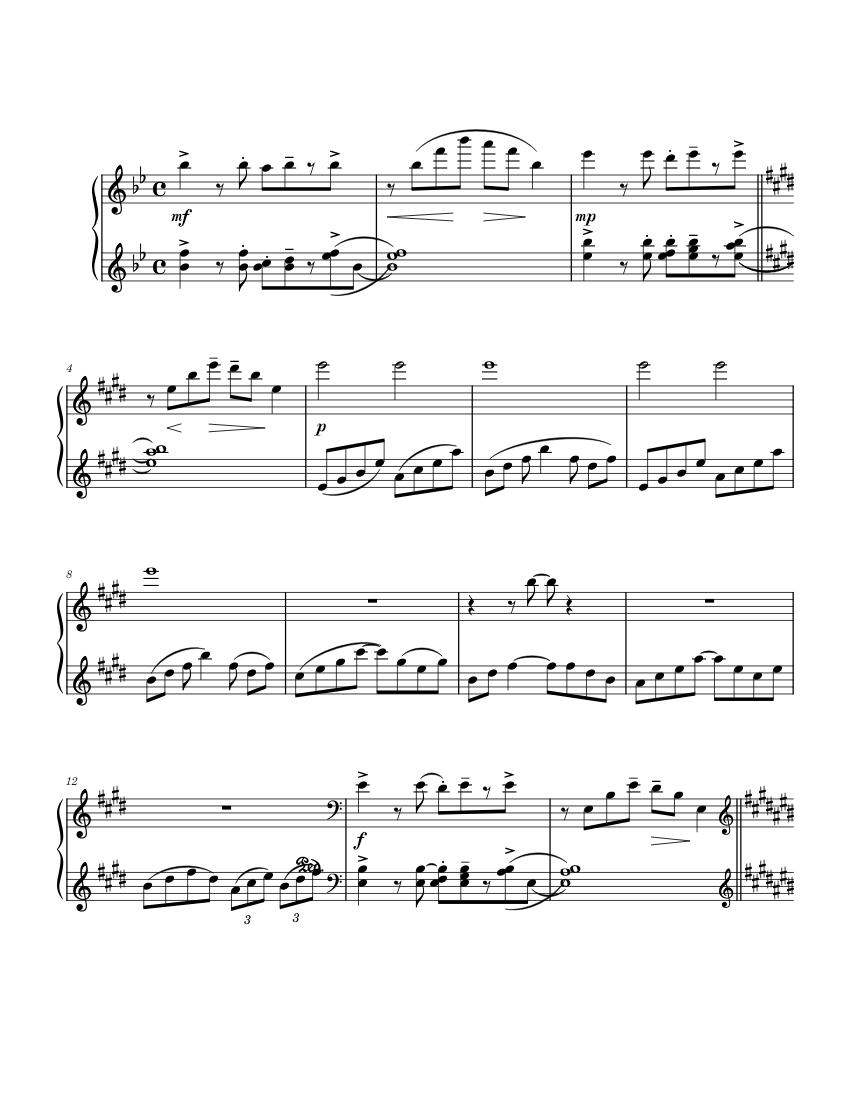 Defying Gravity (from Wicked) – Stephen Schwartz Sheet music for Piano ...