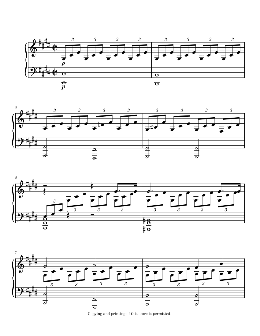 Moonlight Sonata 1st Movement Sheet Music for Piano (Solo) | MuseScore.com