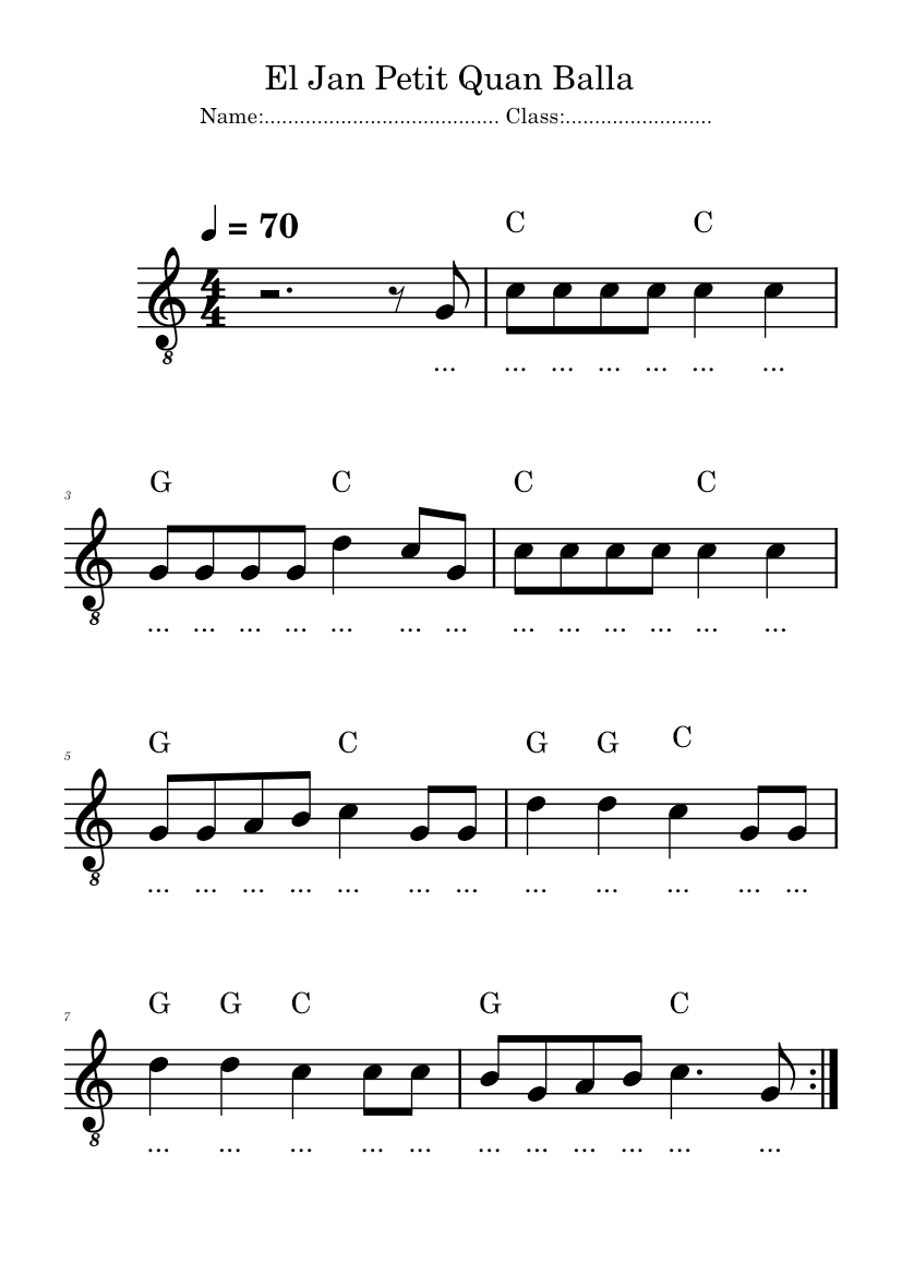 El Jan petit quan balla – Anonymous El Jan petit quan balla – nursery ...