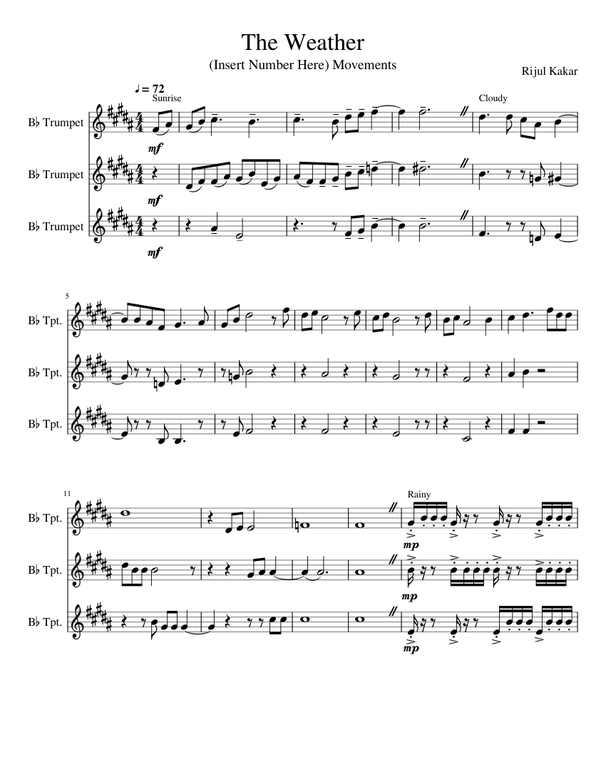 The Weather - piano tutorial