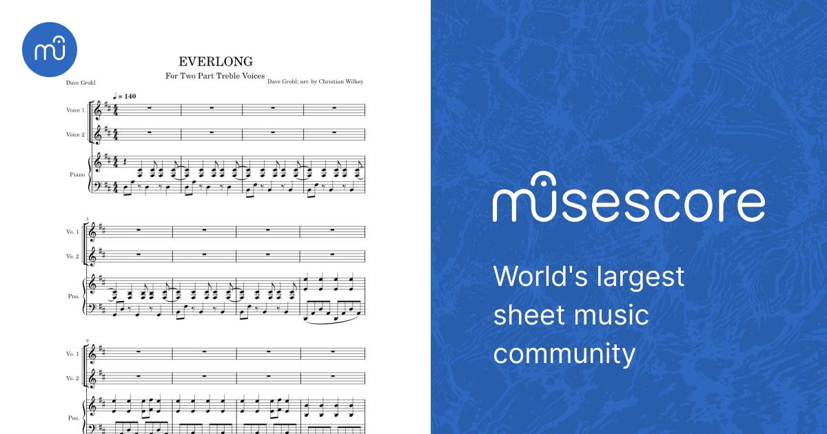 Everlong – Foo Fighters EVERLONG Sheet music for Piano, Voice (other ...