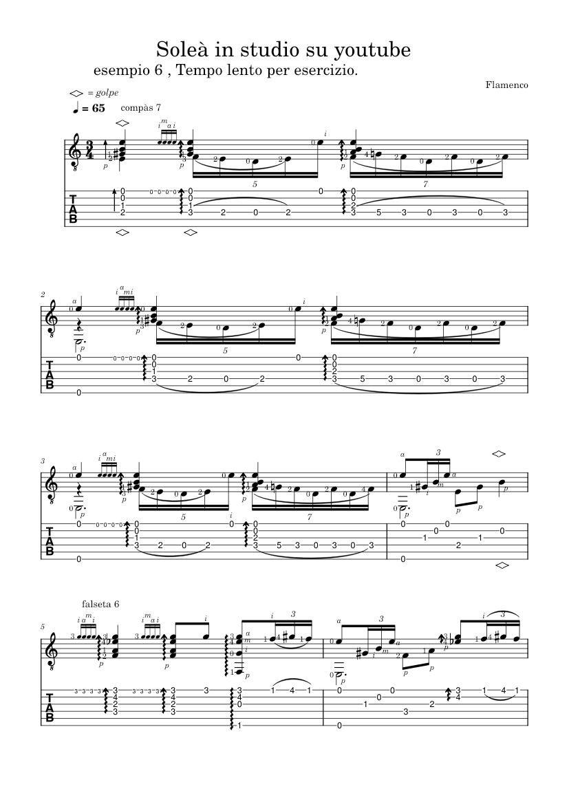 Soleà ( es. 6 ) . Sheet Music for Guitar (Solo) | MuseScore.com