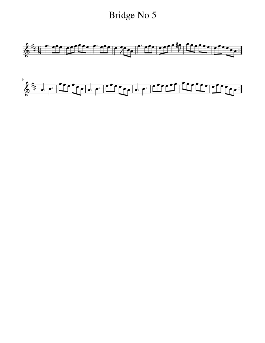 Bridge No 5 Sheet music for Piano (Solo) | Musescore.com