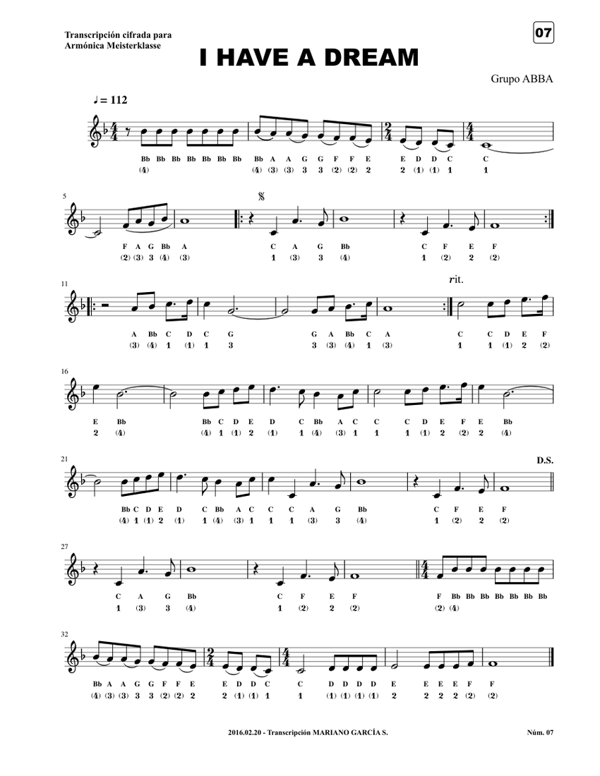 I HAVE A DREAM Sheet music for Violin (Solo) | Download and print in ...