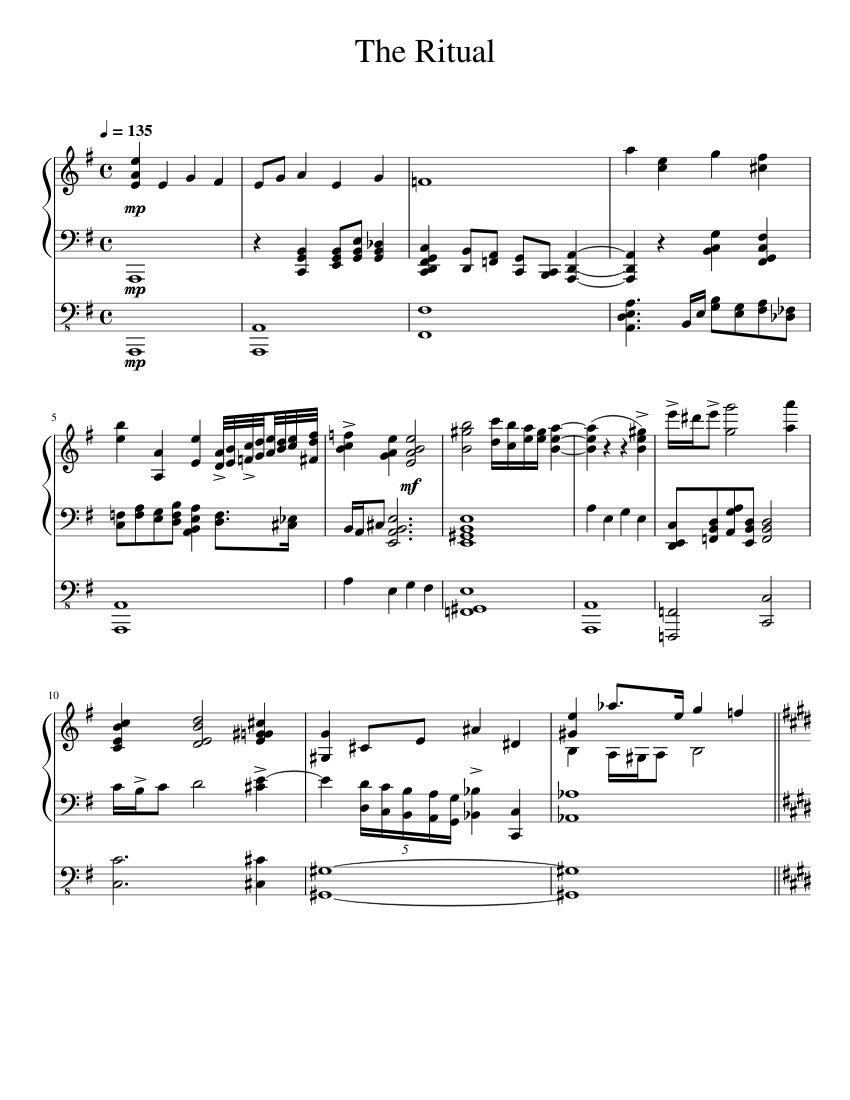 Random Piece [Ears beware] Sheet music for Organ (Solo) | Musescore.com
