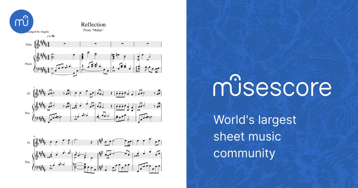 Reflection - Mulan Sheet music for Piano, Flute (Solo) | Musescore.com