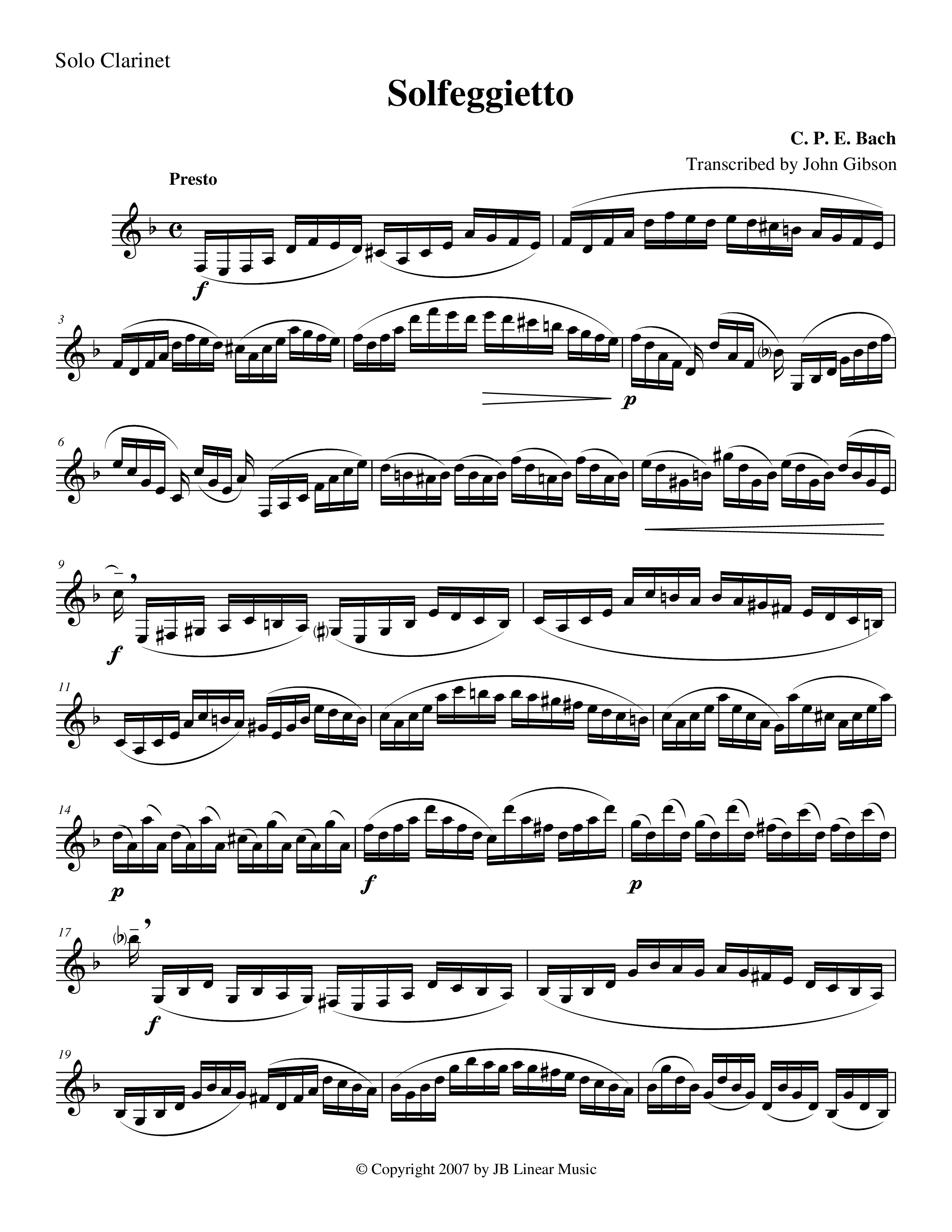 Play Official version of Solfeggietto Sheet Music by Carl Philipp ...