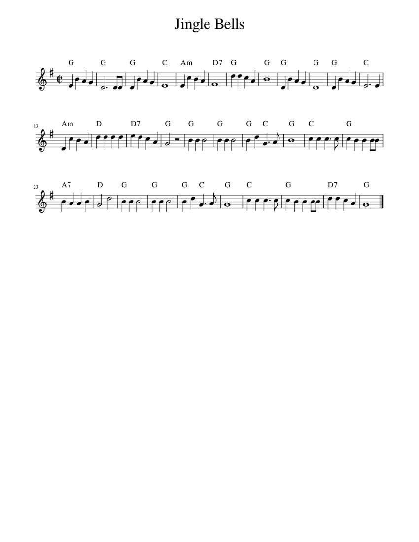 Jingle_Bells Sheet music for Piano (Solo) Easy | Musescore.com