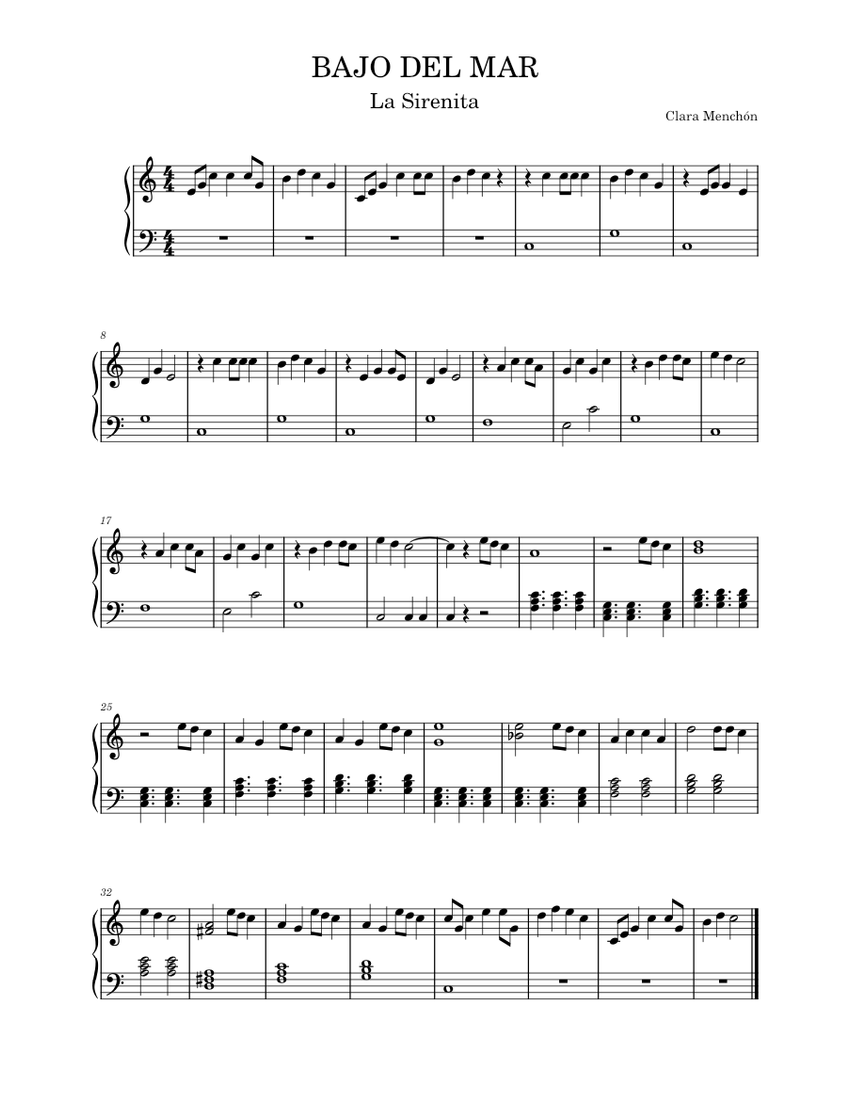 Under The Sea (from The Little Mermaid) – Alan Menken, The Little ...