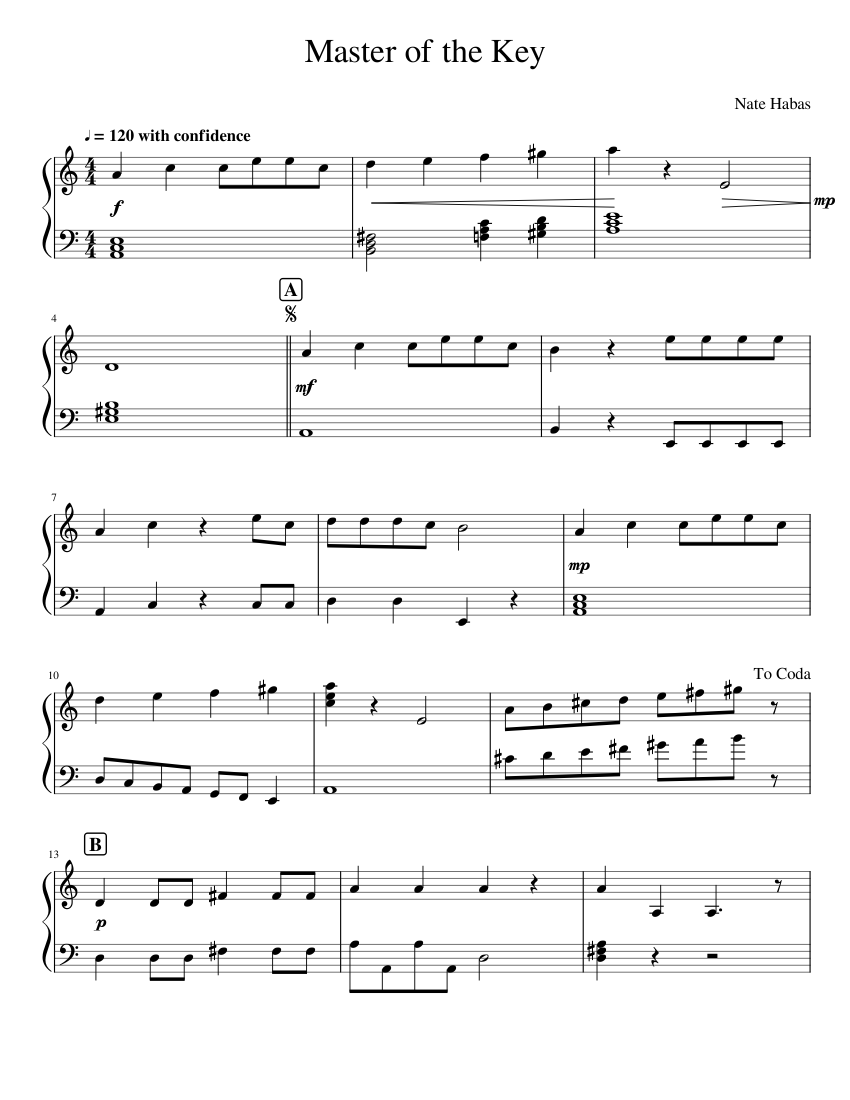 Master_of_the_Key_2 Sheet music for Piano (Solo) | Musescore.com