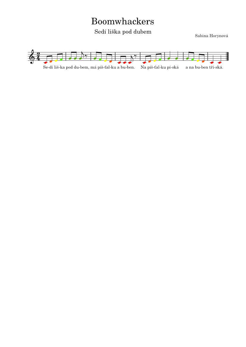 Boomwhackers Sheet Music for Synthesizer (Solo) | MuseScore.com