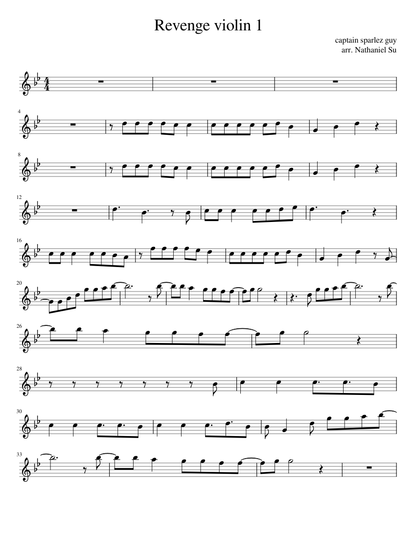 revenge Sheet music for Piano (Solo) Easy | Musescore.com