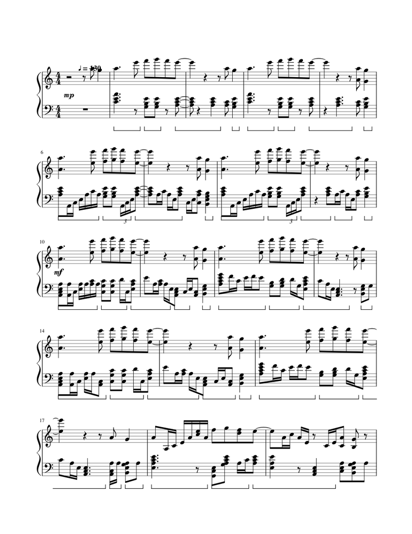 DNA - BTS Sheet music for Piano (Solo) | Musescore.com