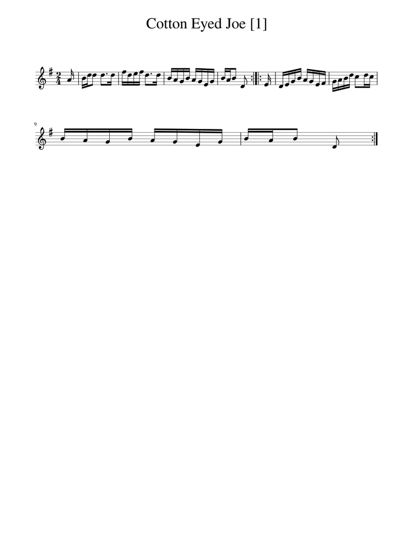 Cotton Eyed Joe Sheet music for Piano (Solo) | Musescore.com