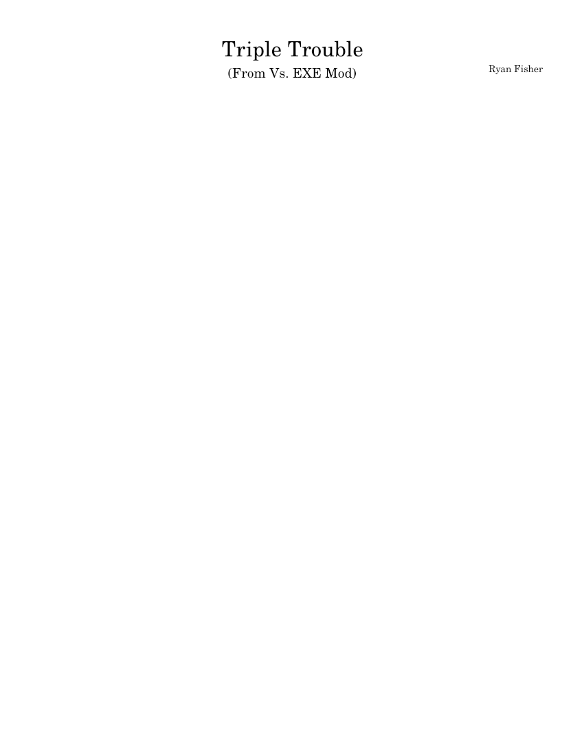 Triple Trouble Sheet music for Piano, Flute, Saxophone alto, Saxophone baritone & more ...