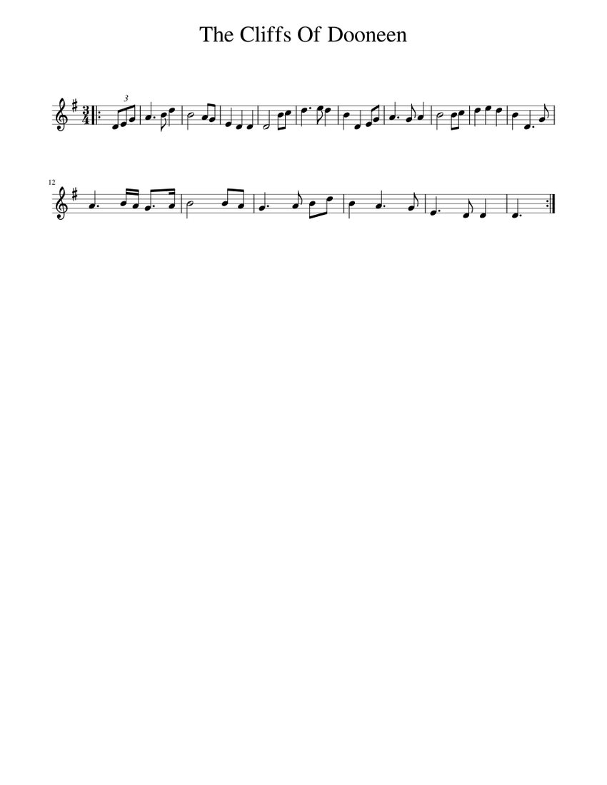 The Cliffs Of Dooneen - piano tutorial
