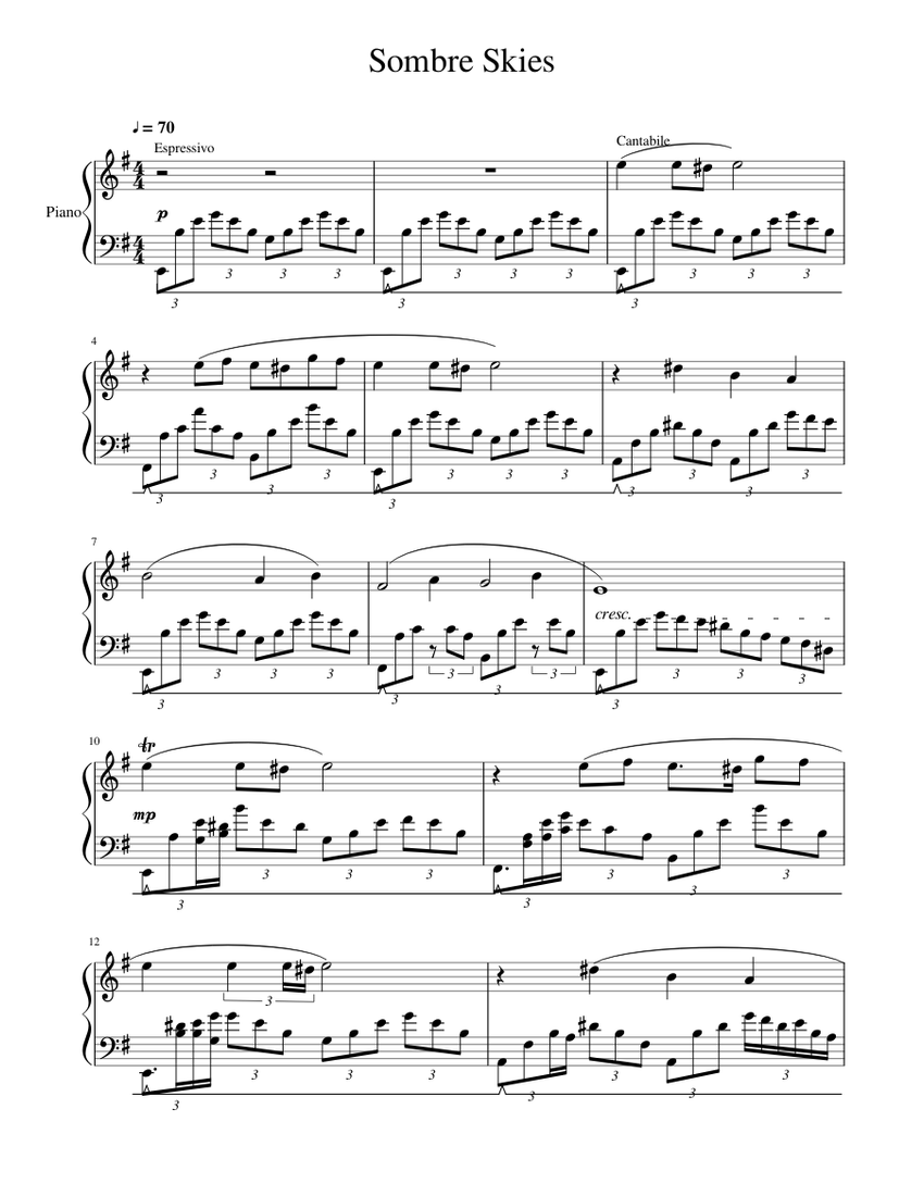 Nocturne Sheet music for Piano (Solo) | Musescore.com