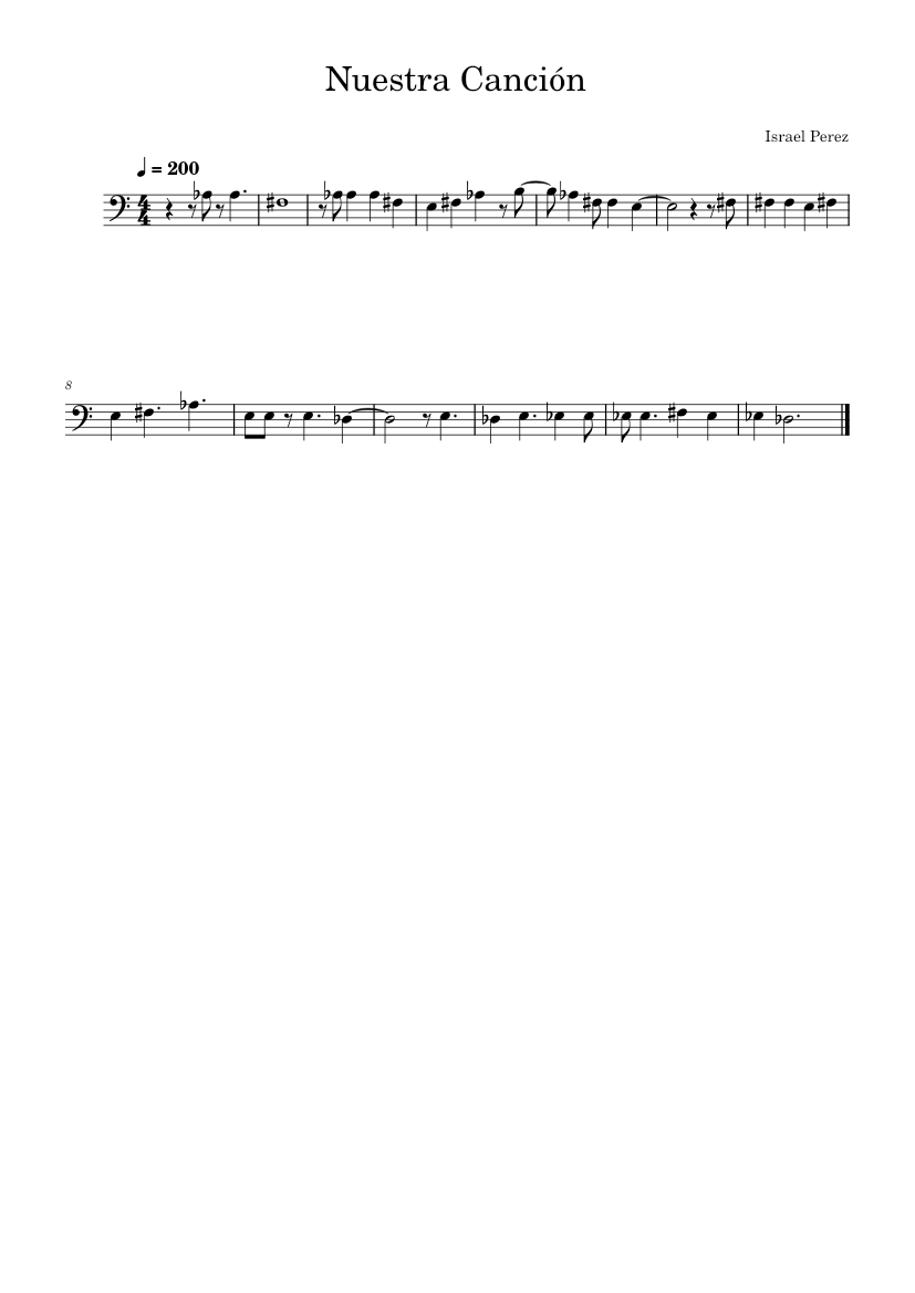 Nuestra cancion – Monsieur Periné Sheet music for Euphonium (Solo ...