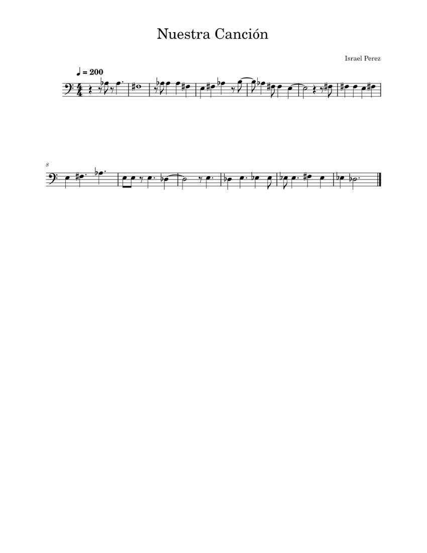 Nuestra cancion – Monsieur Periné Sheet music for Euphonium (Solo ...