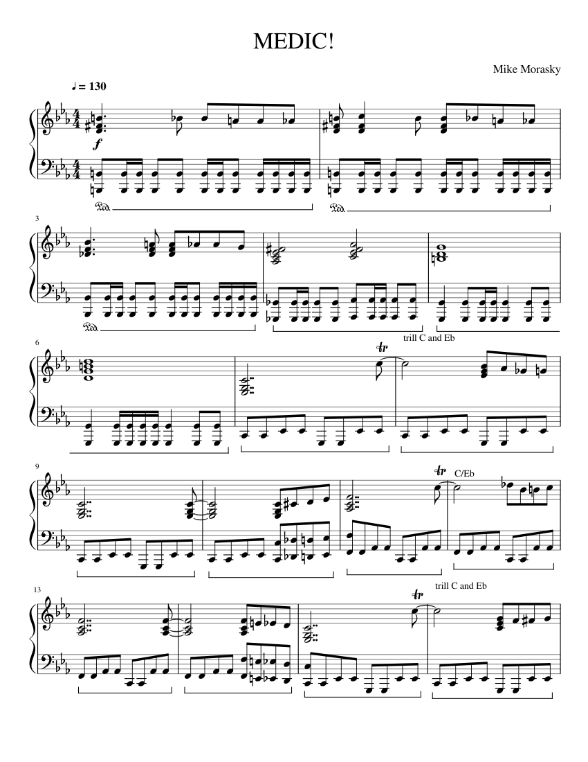 MEDIC! Sheet music for Piano (Solo) | Musescore.com