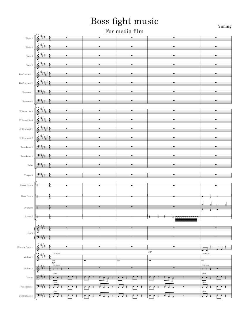 boss music Sheet music for Trombone, Tuba, Flute, Oboe & more ...