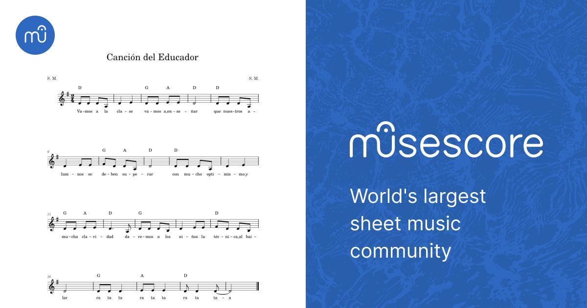 Canción_del_Educador Sheet music for Piano (Solo) | Musescore.com