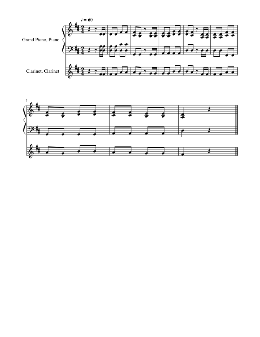 Aleluya, aleluya Sheet music for Piano, Woodwinds (other) (Solo ...