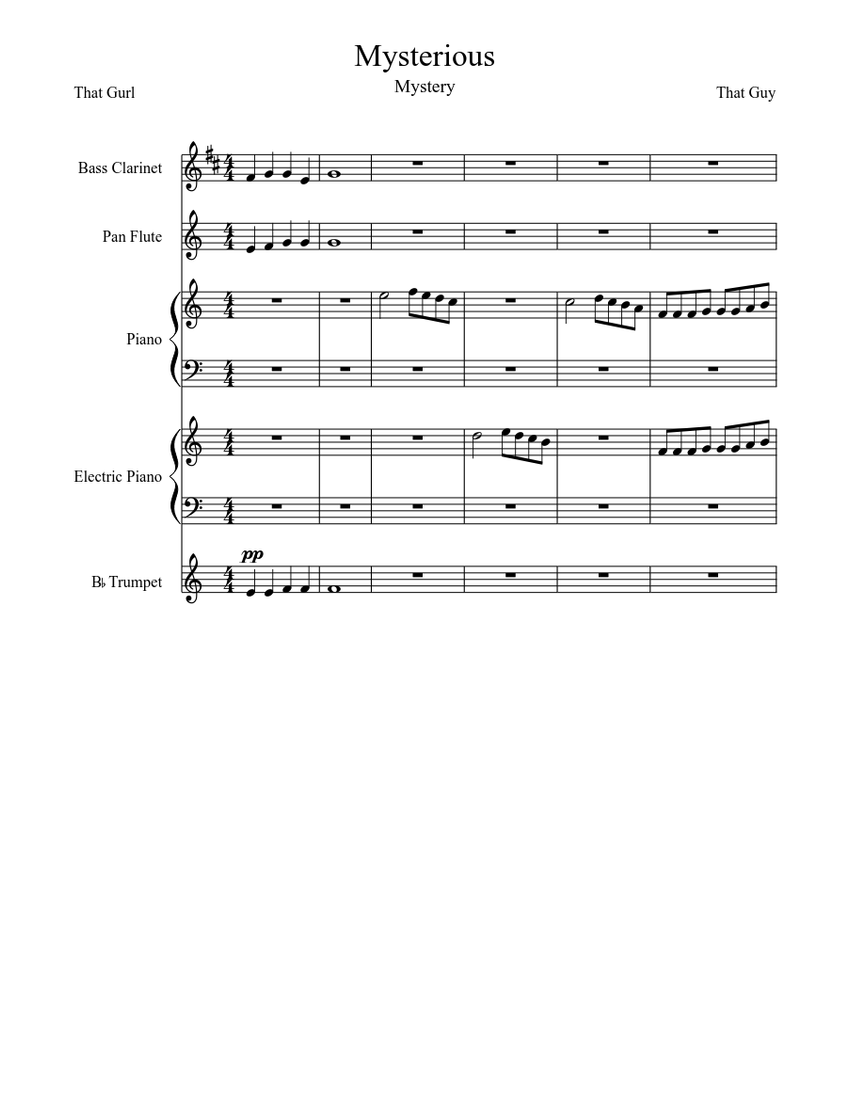 My First Song Sheet music for Piano, Trumpet (Solo) | Download and ...