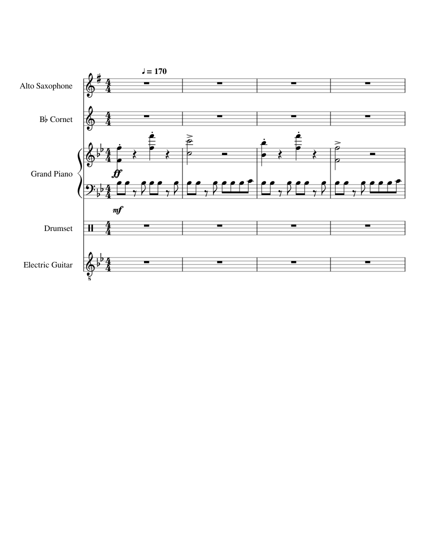 His Theme / Hopes And Dreams / Save The World Sheet music for Piano, Cornet, Saxophone alto ...