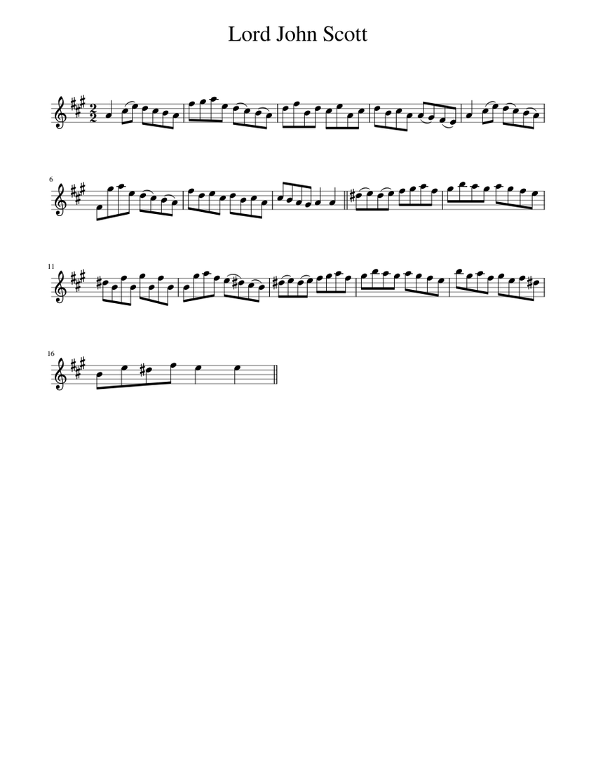 Lord John Scott Sheet music for Piano (Solo) | Musescore.com